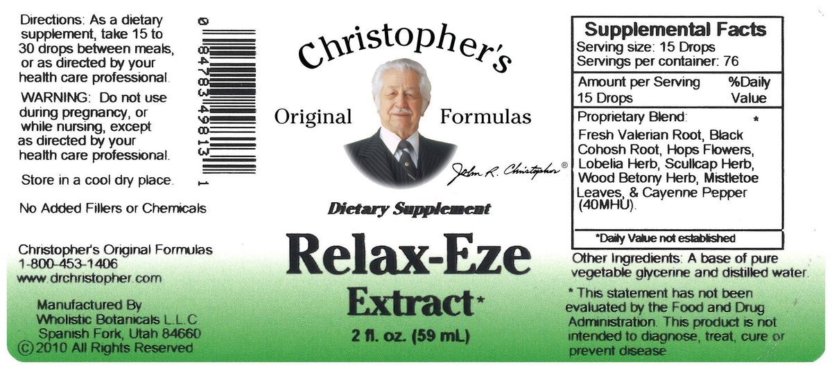 Relax-Eze Extract | christophersoriginalformulas