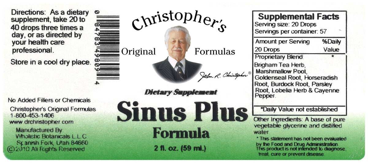 Sinus Plus Extract | christophersoriginalformulas