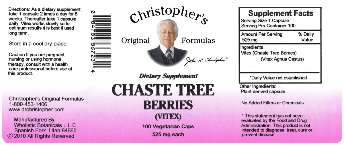 Chaste Tree Berry Capsule | christophersoriginalformulas