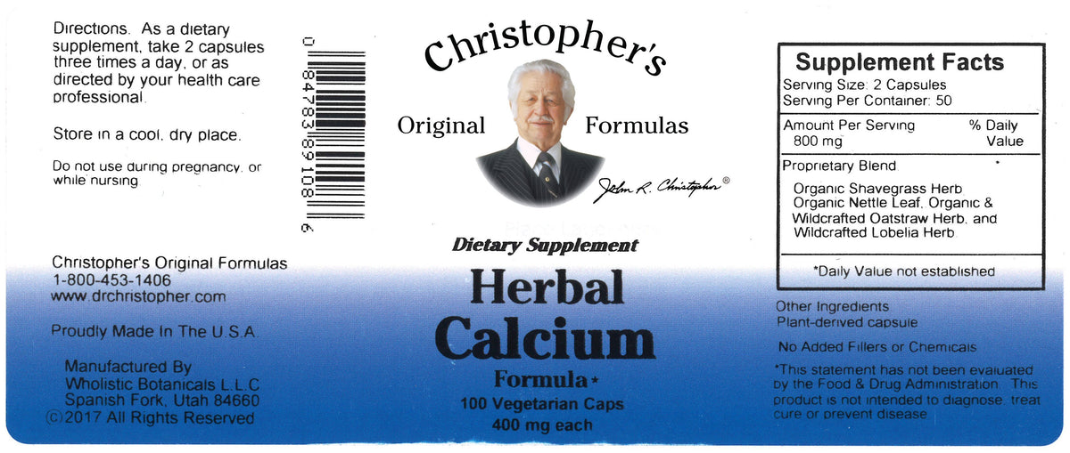 Herbal Calcium Capsule | christophersoriginalformulas
