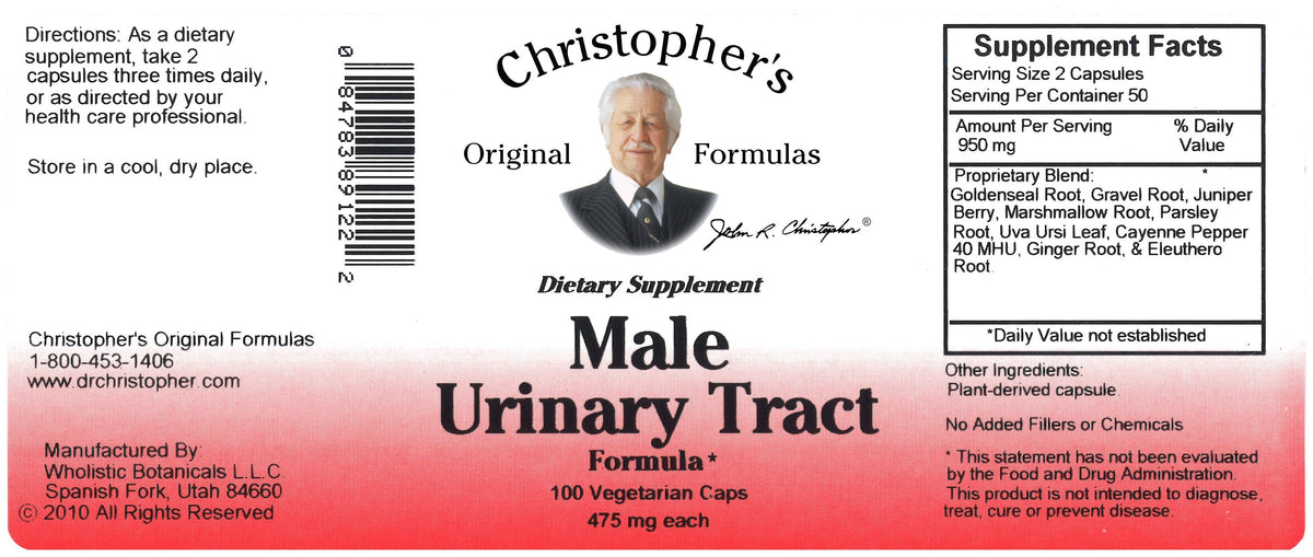 Male Urinary Tract Capsule | christophersoriginalformulas